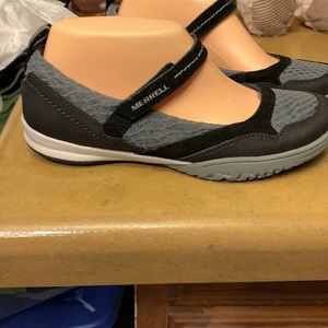 Merrell | Shoes | Nwot Merrill Select Grip Slip Ons Grey Anc Black Size ...